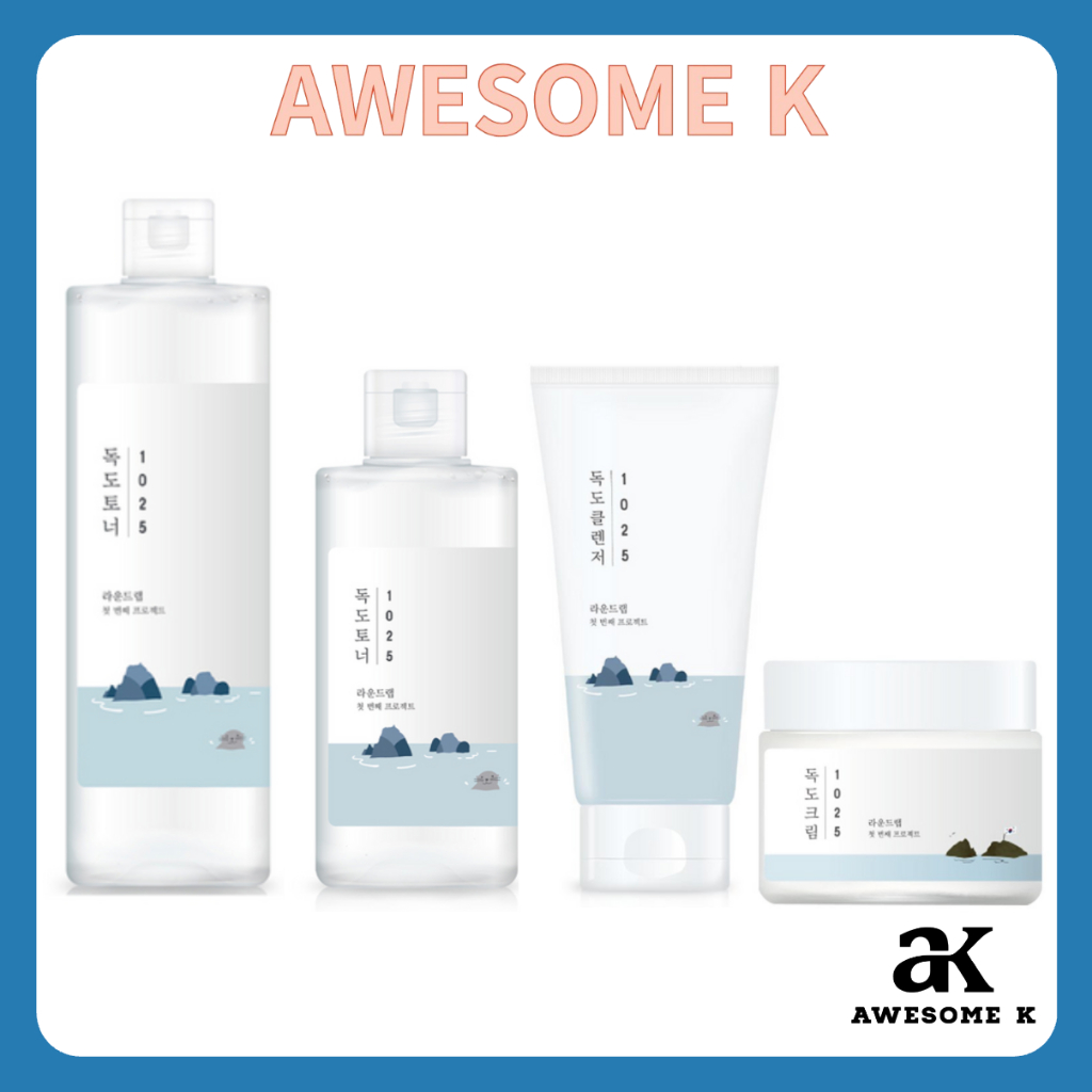 [ROUND LAB] 1025 Dokdo LIne - Clenser 150ml, Toner 200ml/500ml, Cream ...