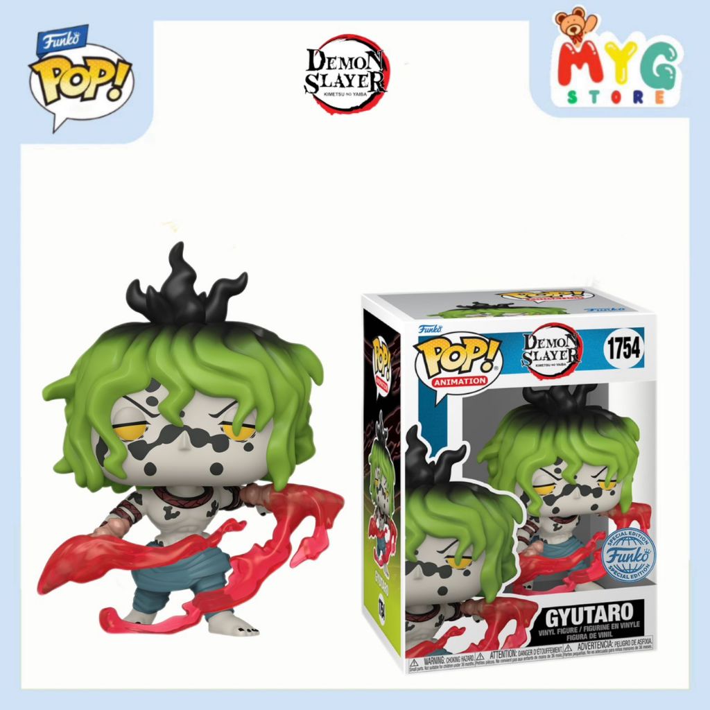 Funko Pop Vinyl Gyutaro 1754 Demon Slayer Animation Special Edition ...