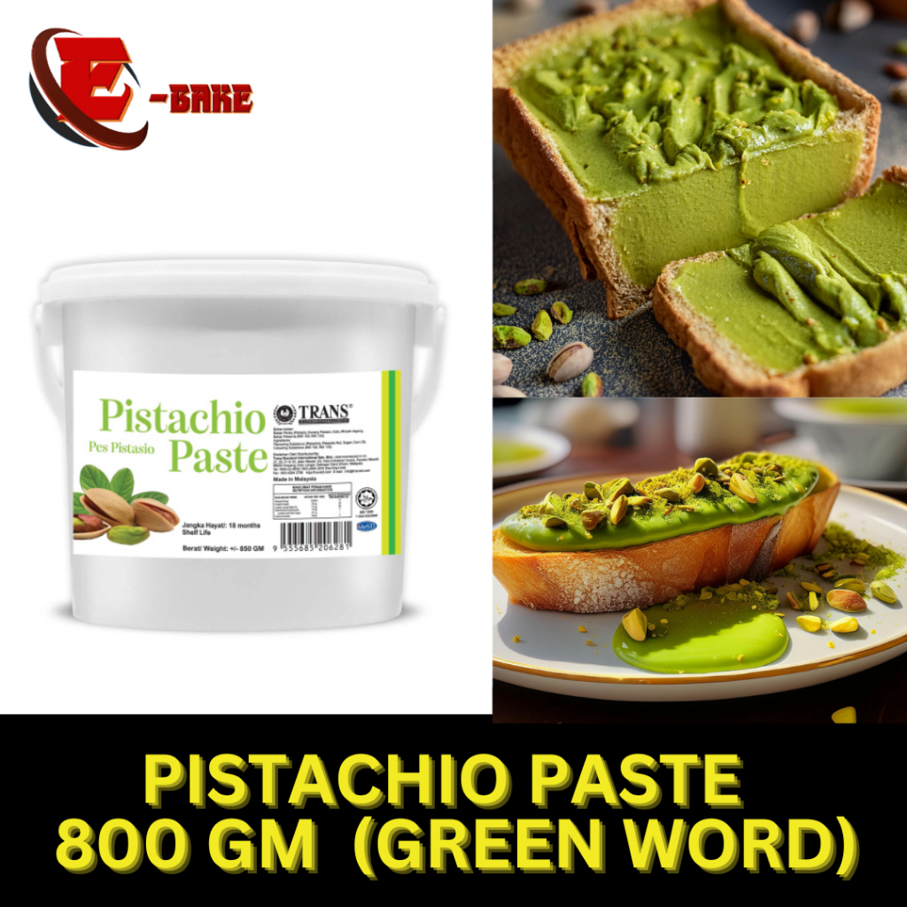 TRANS PISTACHIO PASTE 800 GM (GREEN WORD) | Shopee Singapore