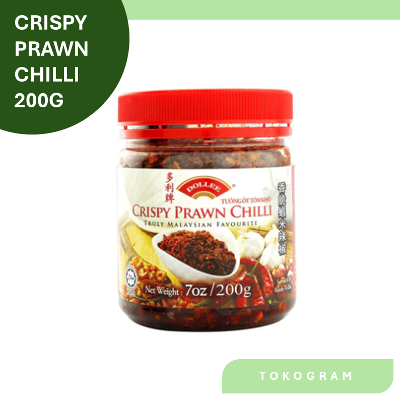 HALAL CHILLI CRISPY PRAWN OIL DOLLEE MINYAK CILI OIL 200G | Shopee ...