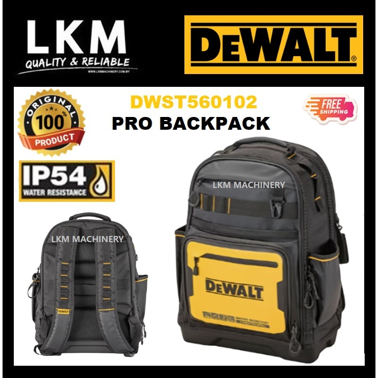DEWALT DWST560102 100-Year Limited Edition Pro Backpack For Hand Tools ...