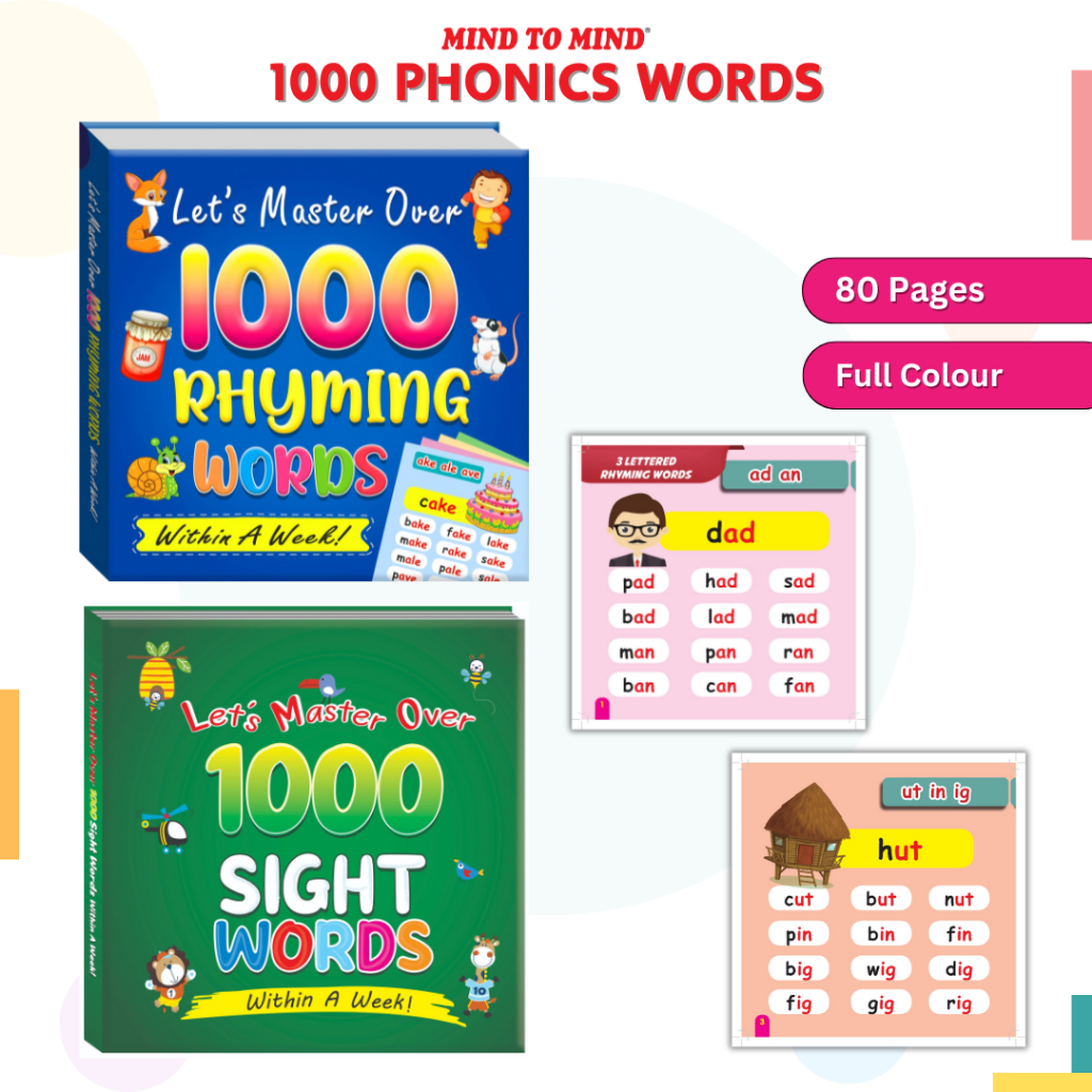 Let's Master Over 1000 Rhyming Words | 1000 Sight Words | English ...
