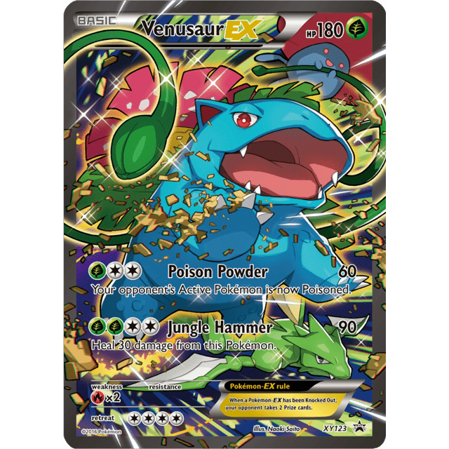 Pokémon TCG Venusaur Card - Card Sticker/Touch n Go Card Sticker Cover ...