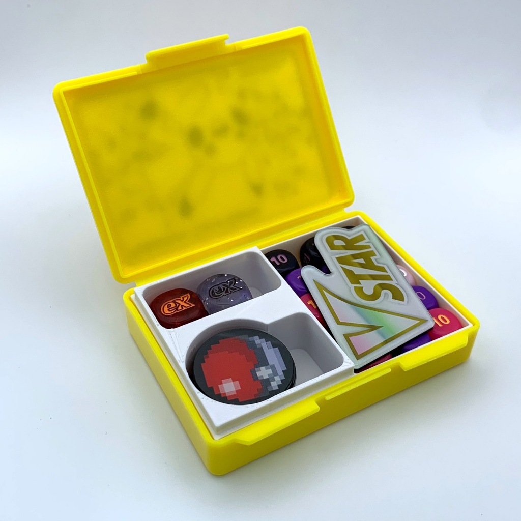 Pokemon TCG Offical Dice Box's Divider | Accessories | Storage | 3D ...