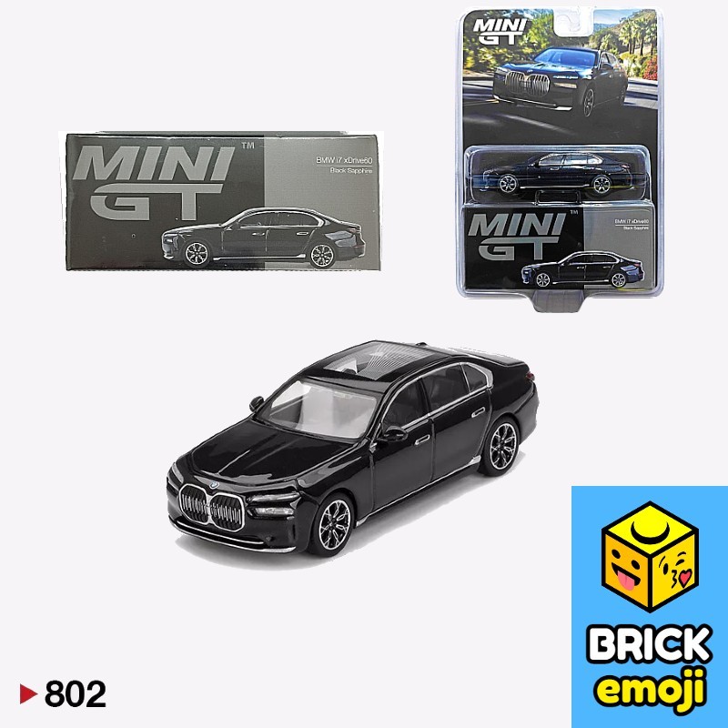 Mini GT 802 Bmw i7 xDrive 60 Black Sapphire 1/64 (Box/Blister) | Shopee ...