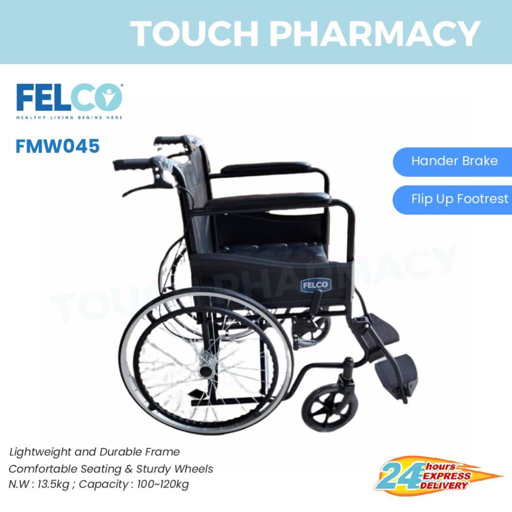 FELCO FMW045 S Plus Standard Wheelchair (Random Colour) | Shopee Singapore