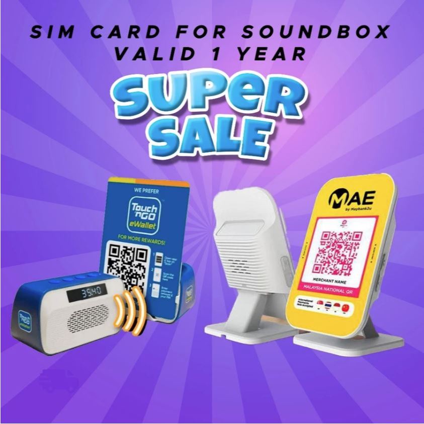 eWallet Soundbox SIM for Touch n Go, Maybank MAE | Shopee Singapore