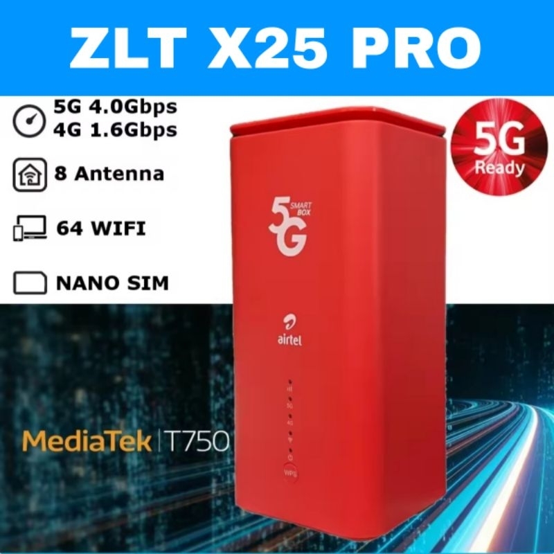 NEW Airtel ZLT X25 Pro 5G Portable Dual Wifi Mode Wifi 6 Modem Router ...