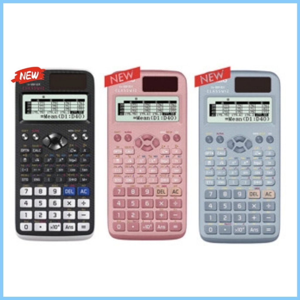 Scientific Calculator FX-570/991 Classwiz Pink Blue Limited Edition School Office Kalkulator ...