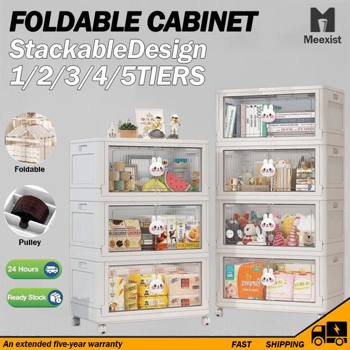 Storage Box Foldable Cabinet Storage Stackable Storage Box Clothes ...