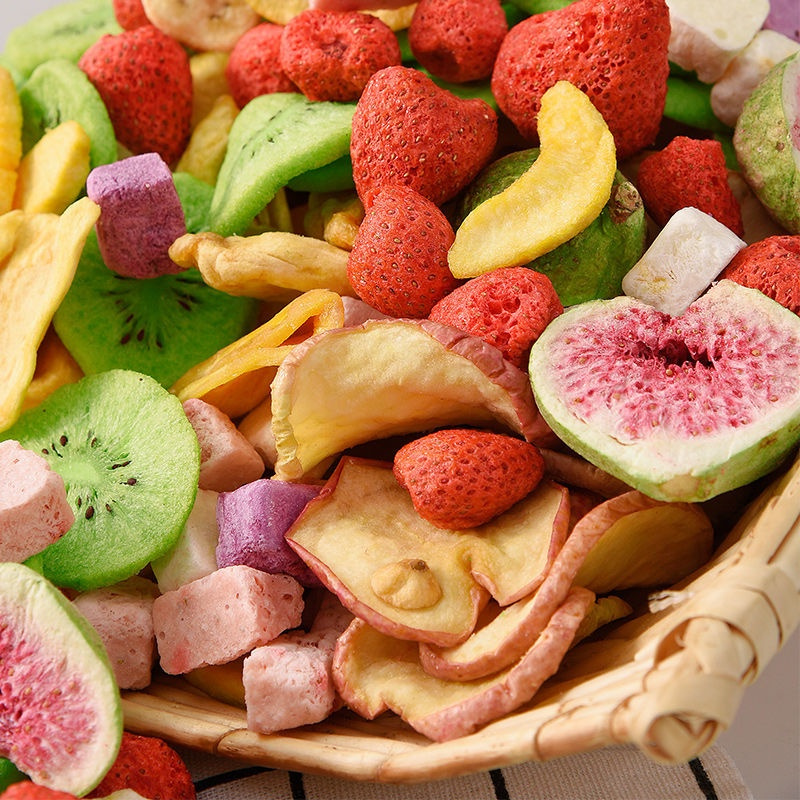 【MIX】Dried Freeze Fruits Vegetables Yogurts Healthy Snack 100g CRISPY ...