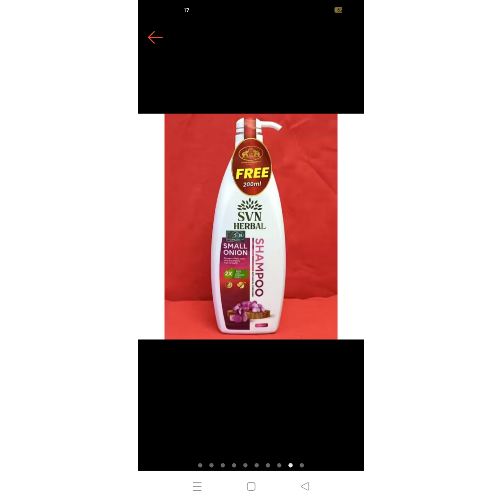 SVN HERBAL SMALL ONION SHAMPOO 750ML FREE 200ML | Shopee Singapore