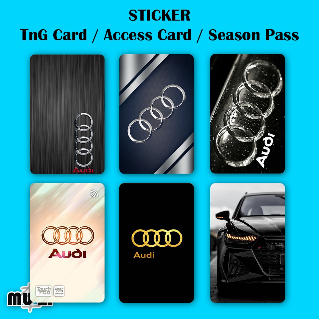 Audi TnG Card STICKER NFC STICKER Waterproof Thick Hard Material Audi ...