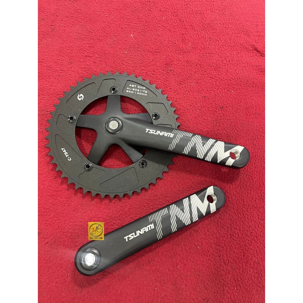 TSUNAMI Alloy Fixie Crankset 48T 170mm square taper Crank | Shopee ...