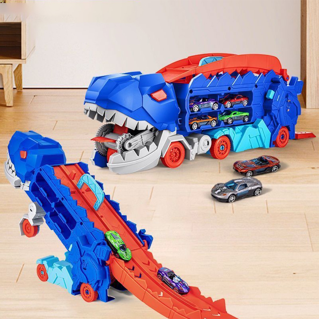Transform Dinosaur Eating Car Kids Toy Race for Babies Hot Wheels ...
