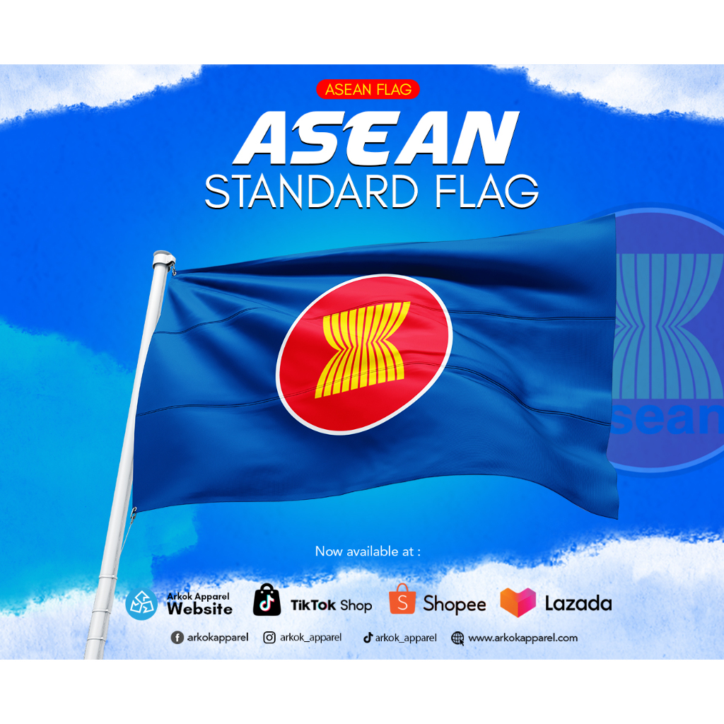 Bendera ASEAN I High Quality Flag I I ASEAN Flag | Shopee Singapore