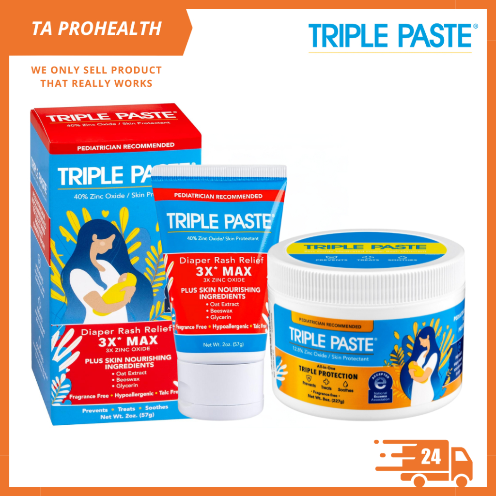 Triple Paste 3X Max Diaper Paste Ointment 57g / Triple Paste Zinc Oxide ...