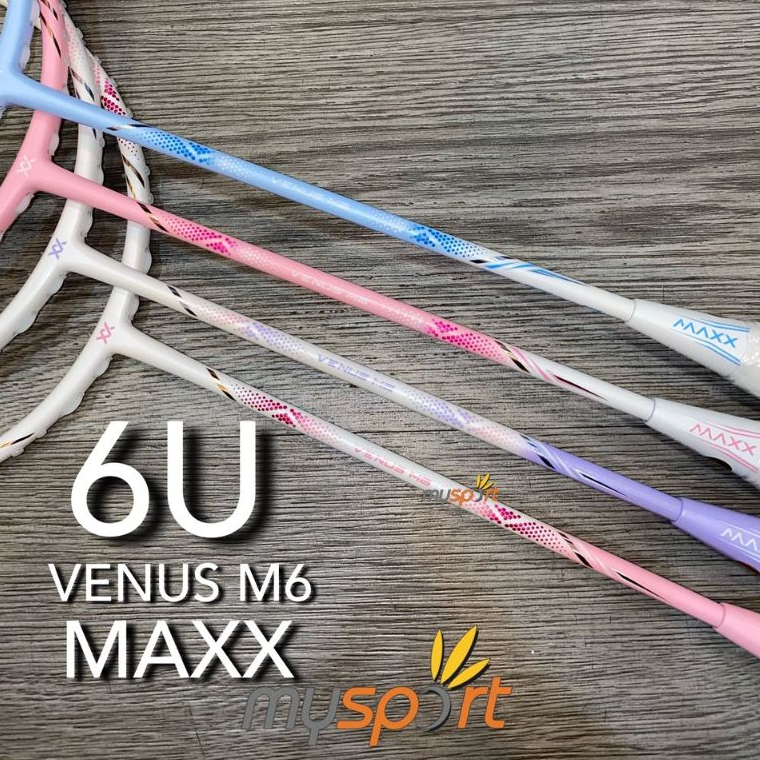 MAXX VENUS M6 & M V BADMINTON RACKET ( FREE STRING AND GRIP ) | Shopee ...