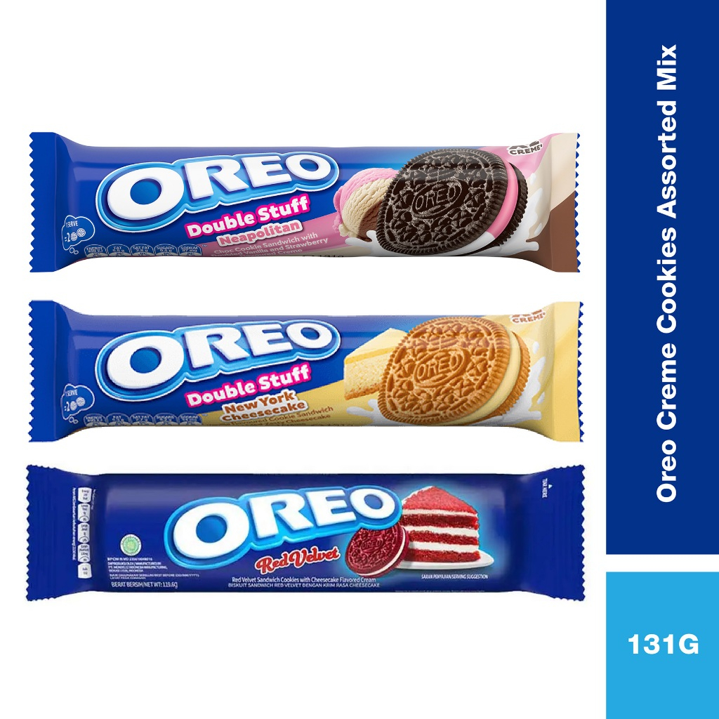 OREO Sandwich Cookies Red Velvet/ Cheese/ Neo (131g) | Shopee Singapore