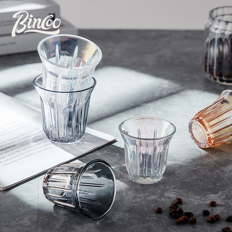 Bincoo Espresso Coffee Flat White Glass Cup lattle coffee cup Glass Cup ...