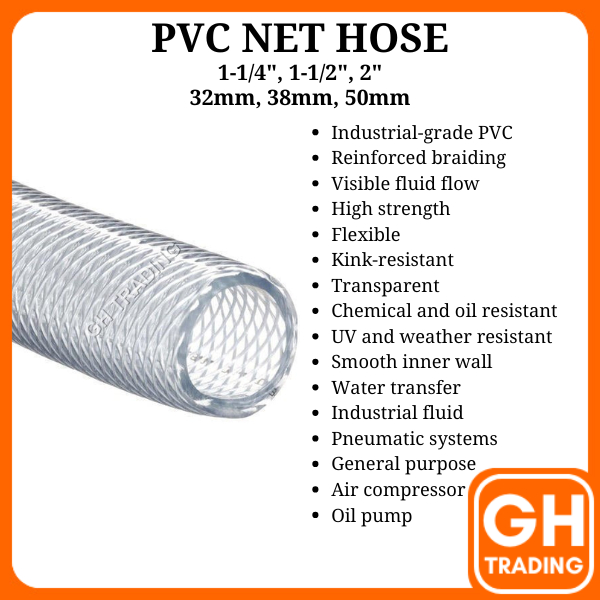 PVC Reinforced Hose PVC Clear Braided Air Hose PVC Net Hose Transparent ...