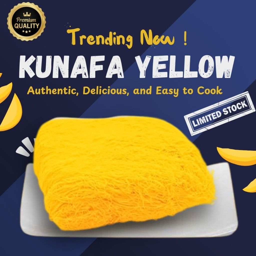 Premium Yellow Kunafa Dough 500g - 1Kg | Shopee Singapore