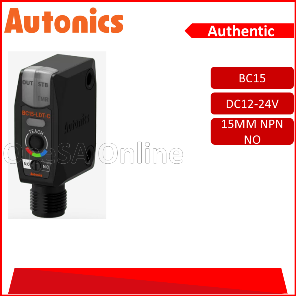 AUTONICS COLOUR MARK SENSOR DC12-24V CONVERGENT REFLECTIVE 15MM NPN NO ...