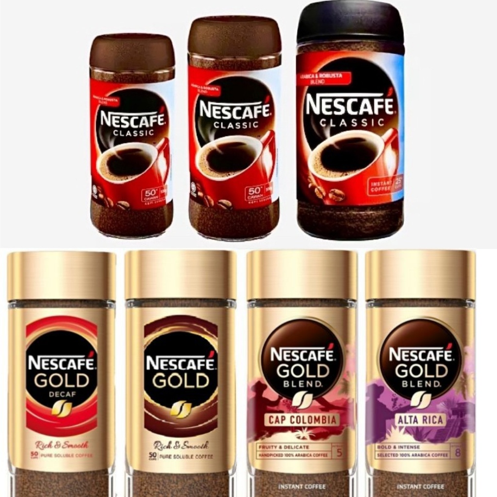 NESCAFE Classic Instant Coffee / NESCAFE Gold Blend / NESCAFE Gold ...