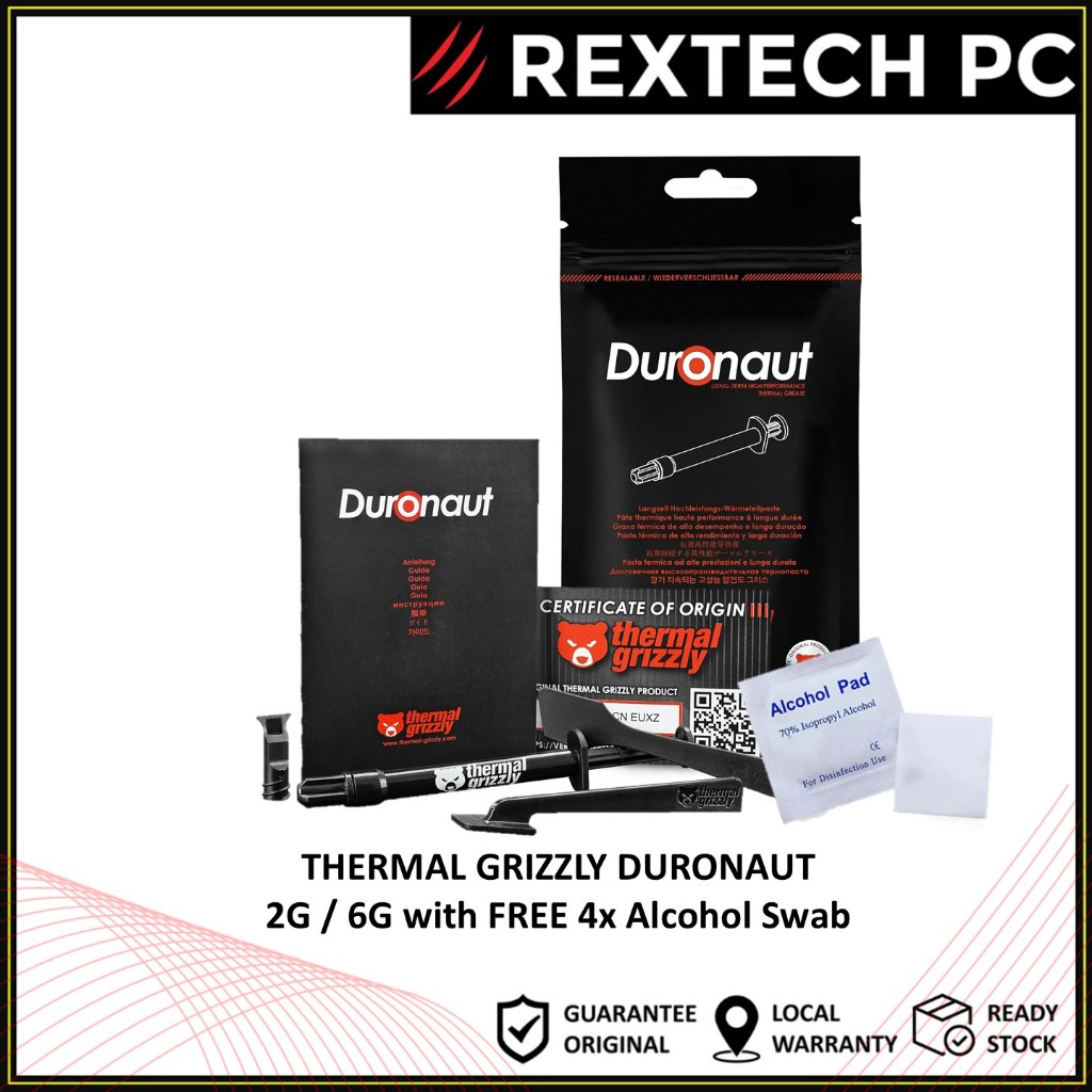 Thermal Grizzly Duronaut Thermal Paste Compound Grease - 2g / 6g for ...