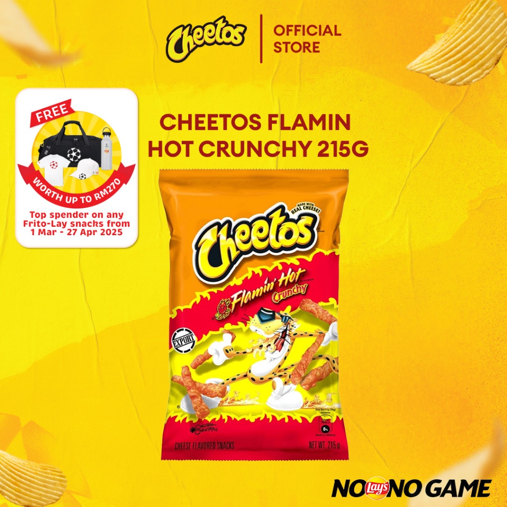 Cheetos Flamin Hot Crunchy 215g | Shopee Singapore