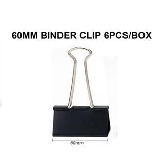 BINDER CLIP / DOUBLE CLIP 60mm 6pcs/box (Special Size) | Shopee Singapore