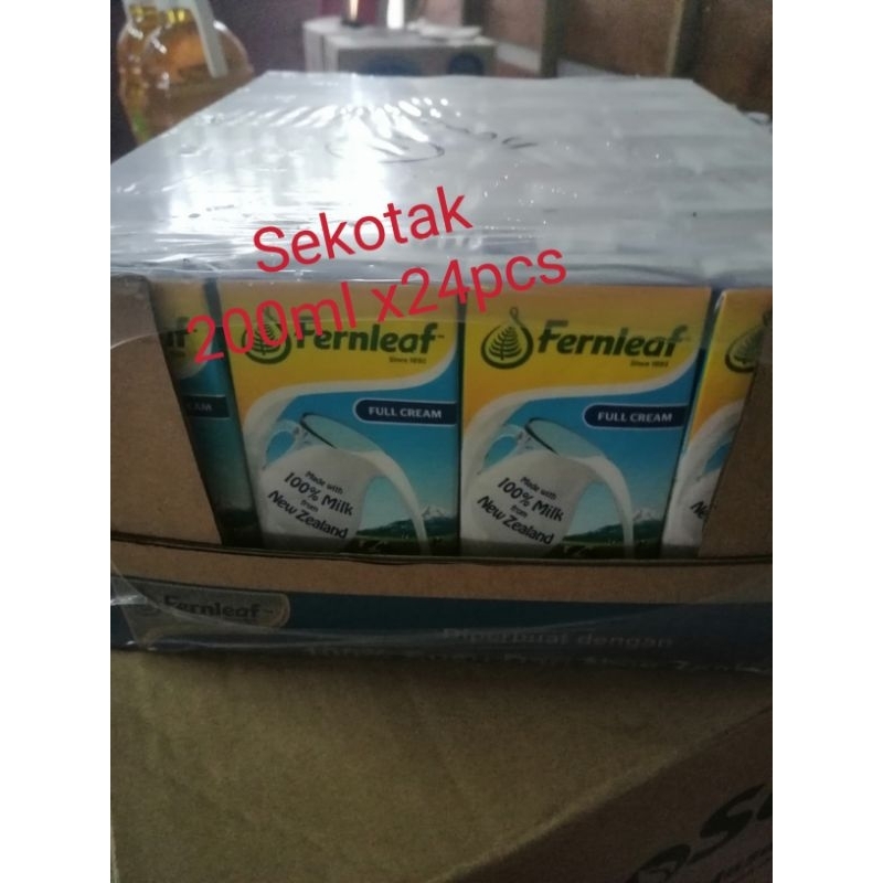 Fernleaf full cream UHT 200ml x 24pcs | Shopee Singapore