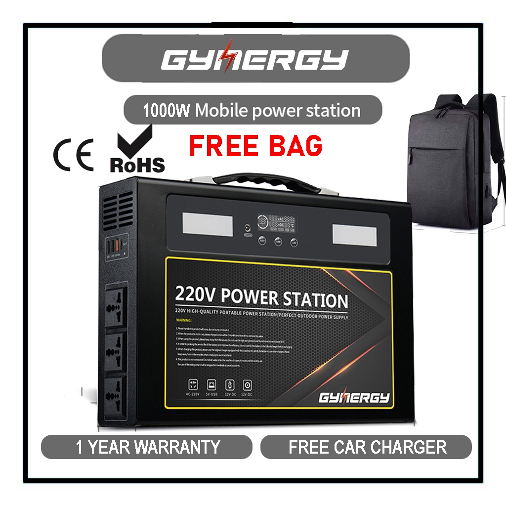 ( Tahan Lama+1 Year Warranty ) GYNERGY 350~1000W Portable Power Station ...
