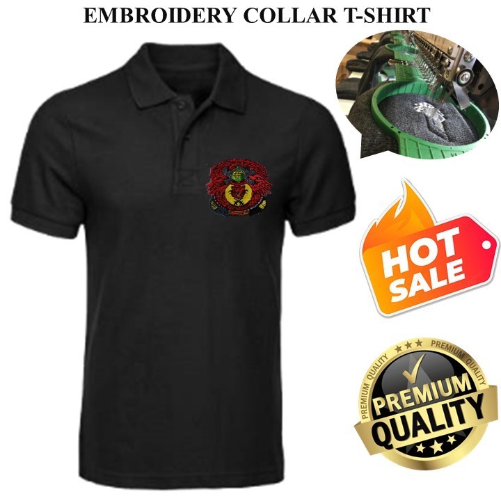 EMBROIDERY SULAM SILAT GAYONG PESAKA LOGO BLACK COLLAR SHIRT | Shopee ...