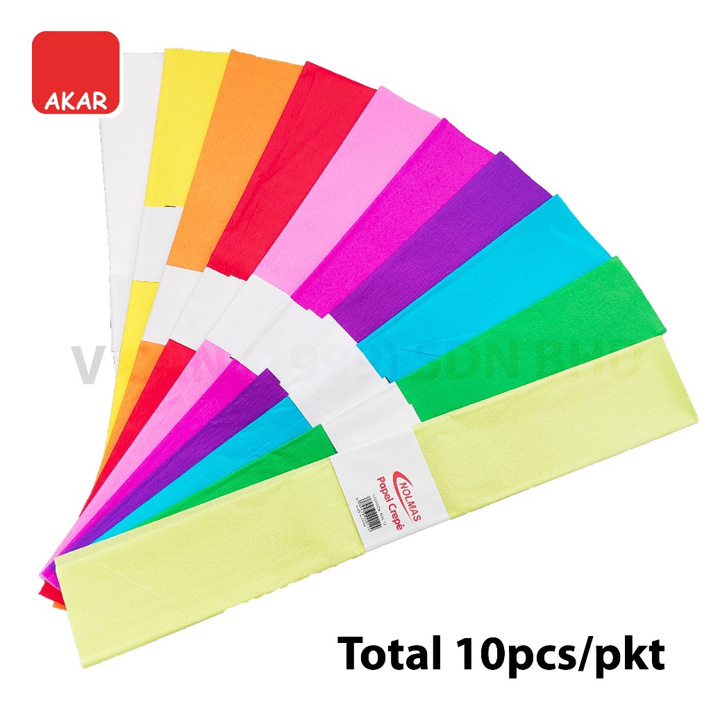 Kertas Krepe Set untuk Hiasan & DIY (Crepe Paper / Flower Making ...