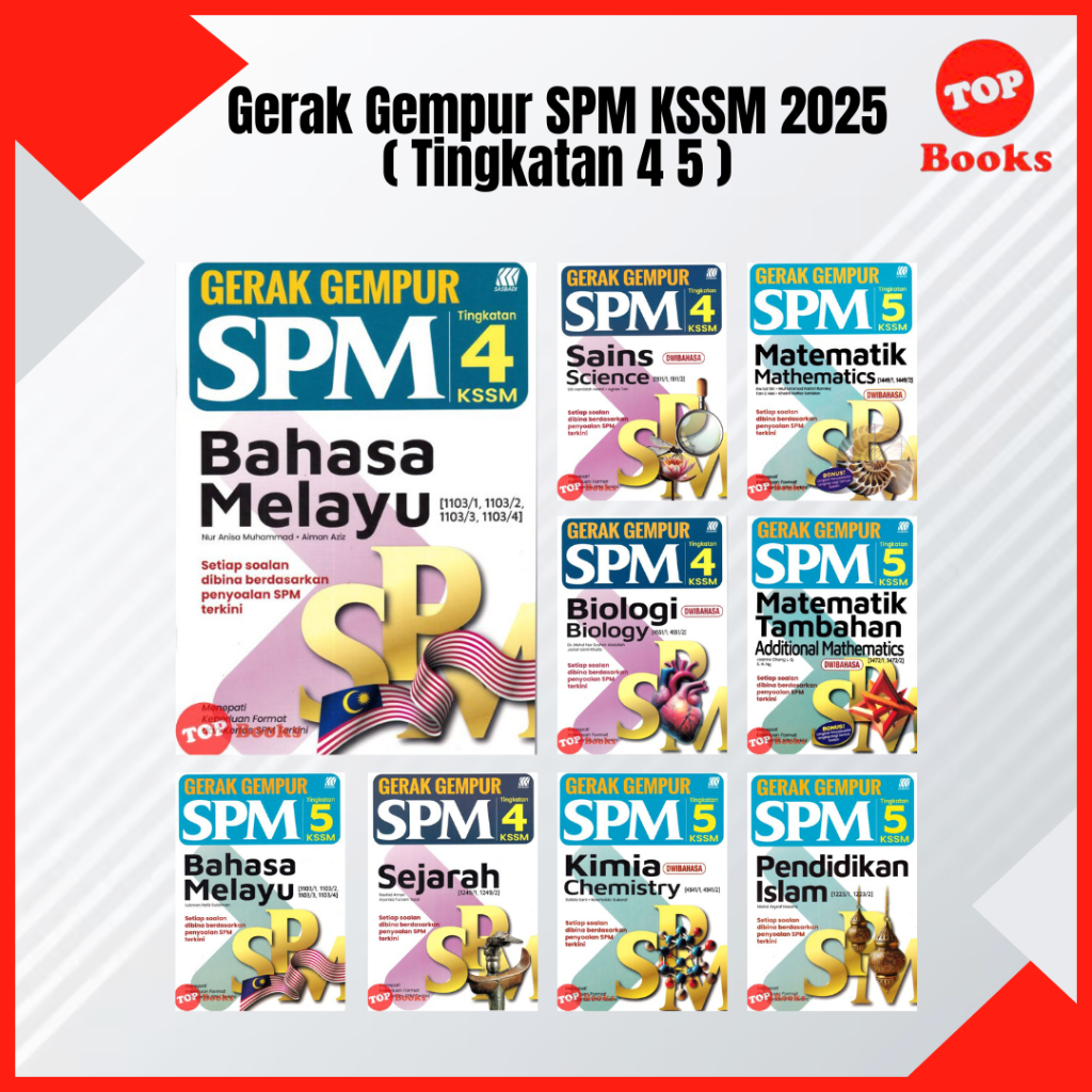 [TOPBOOKS Sasbadi] Exercise Book: SPM Form 4 5 KSSM Combat Exercises ...