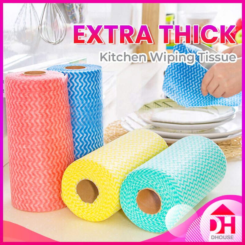 Disposable Hygienic Non Woven Kitchen Cloth Roll Wiping Washable Tissue ...