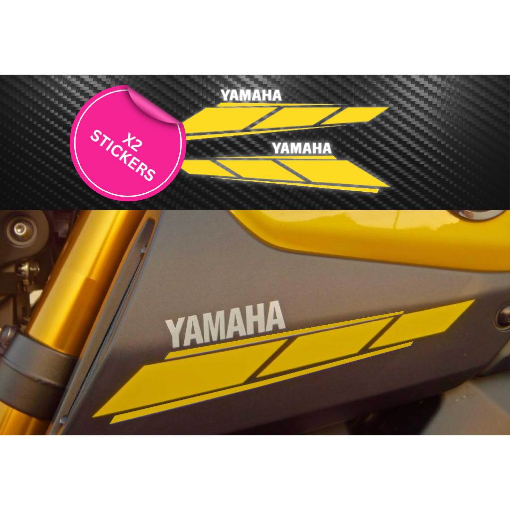 CFS670 2X pcs Yamaha 09 Logo MT07 / MT09 / MT15 / MT25 Radiator Stiker ...