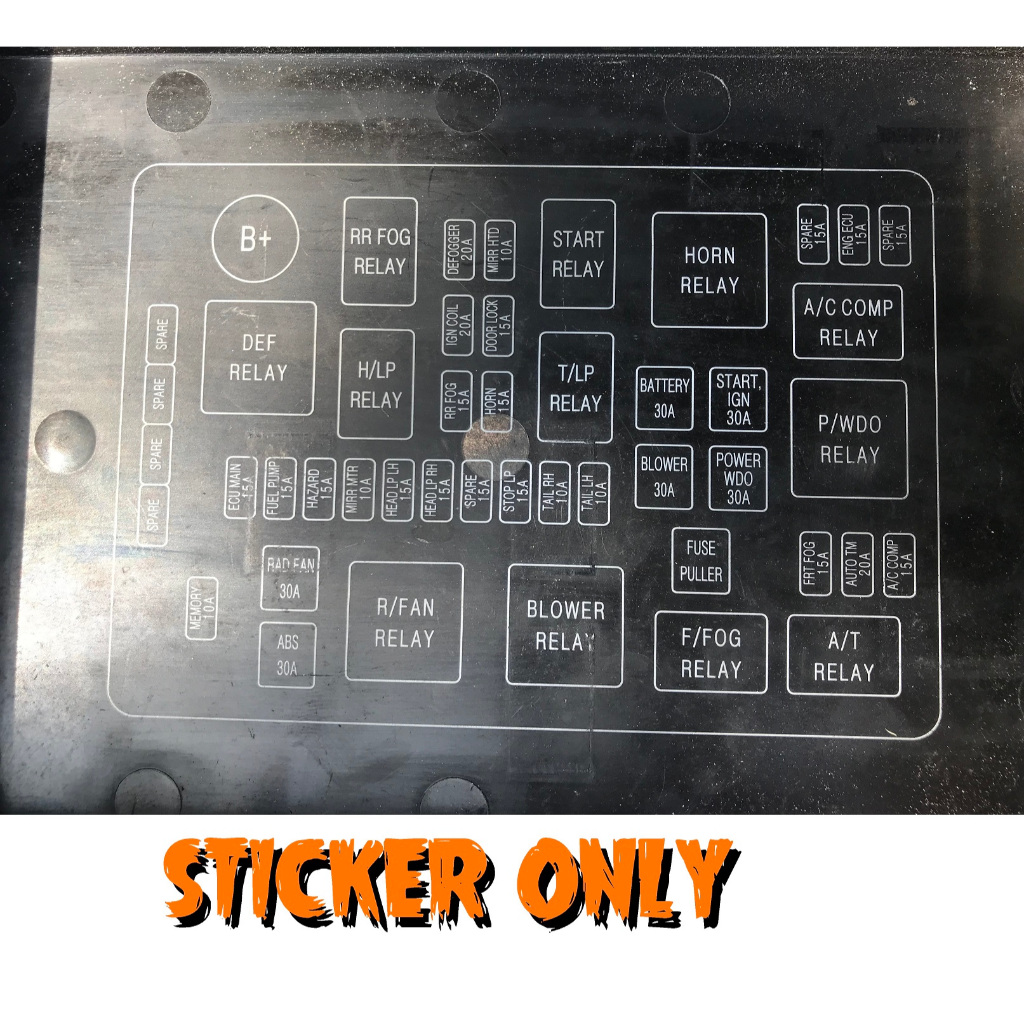 CFS689 Proton Gen2 Under Hood Fusebox Fuse Black Box Relay Amperage Amp ...
