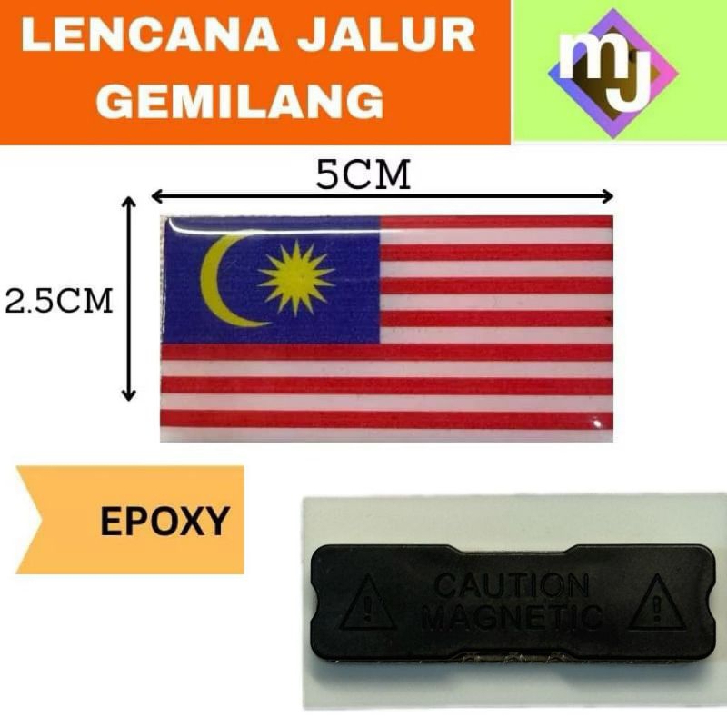 name tag Lencana Jalur Gemilang /saiz 5x 2.5cm | Shopee Singapore