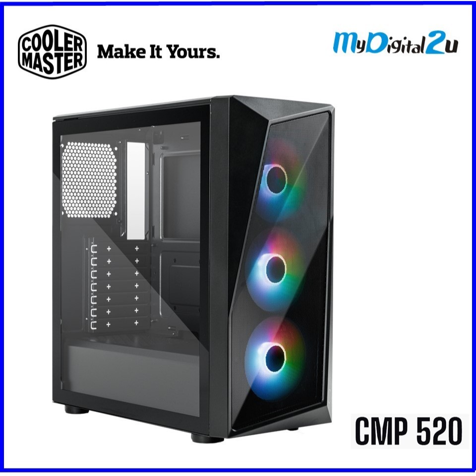 Cooler Master MASTERBOX MB520 MESH ATX ARGB Tempered Glass CASE (MB520 ...
