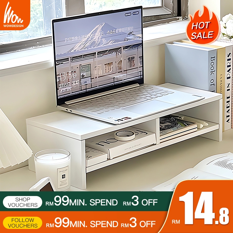 Monitor Stand Raiser Screen Increase Shelf Base Riser Laptop Stand ...