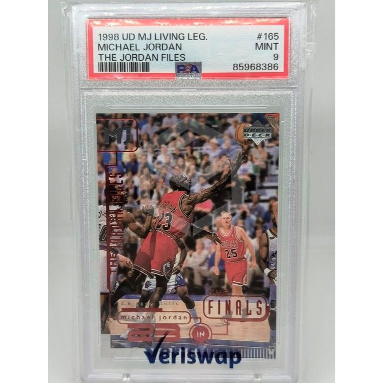 PSA 9 1998 UPPER DECK [MICHAEL JORDAN] MJ LIVING LEG. THE JORDAN FILES ...