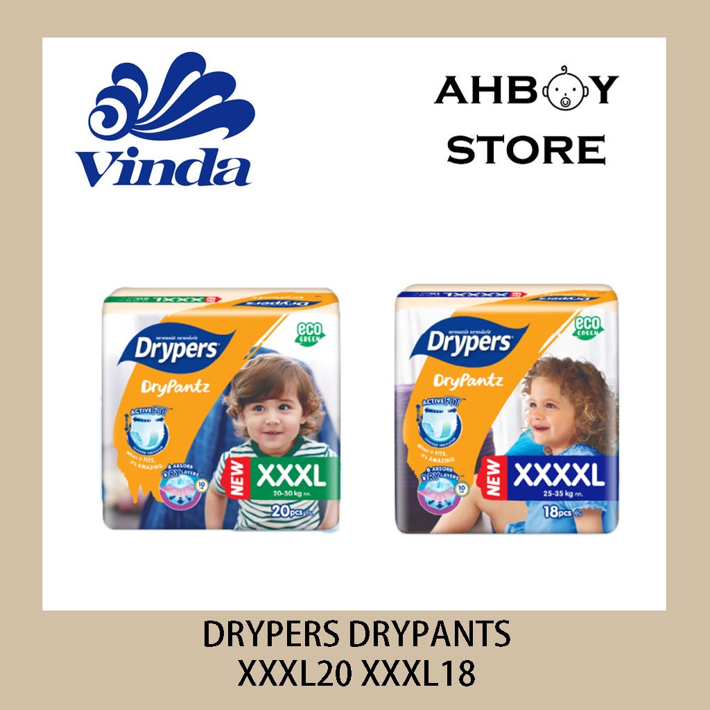 Drypers DryPantz Baby Diapers (XXXL20/ XXXXL18) | Shopee Singapore