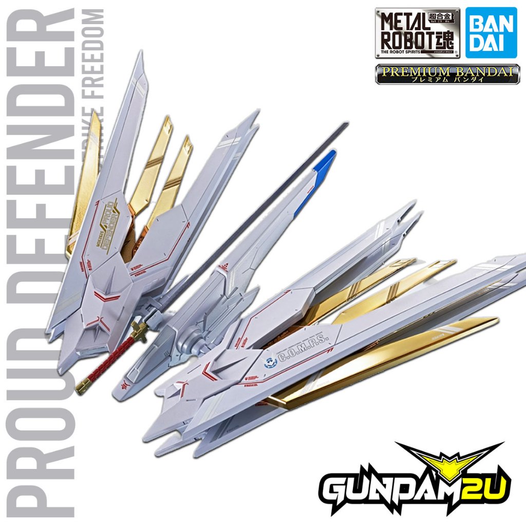 P-BANDAI Metal Robot Spirits Proud Defender & Effect Parts Set - Metal ...