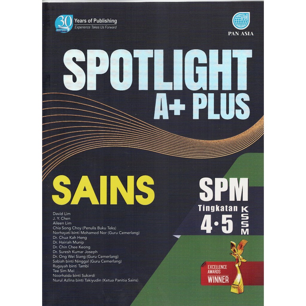 REFERENCE BOOK (2025): SPOTLIGHT A+ PLUS SCIENCE SPM LEVEL 4&5 KSSM ...