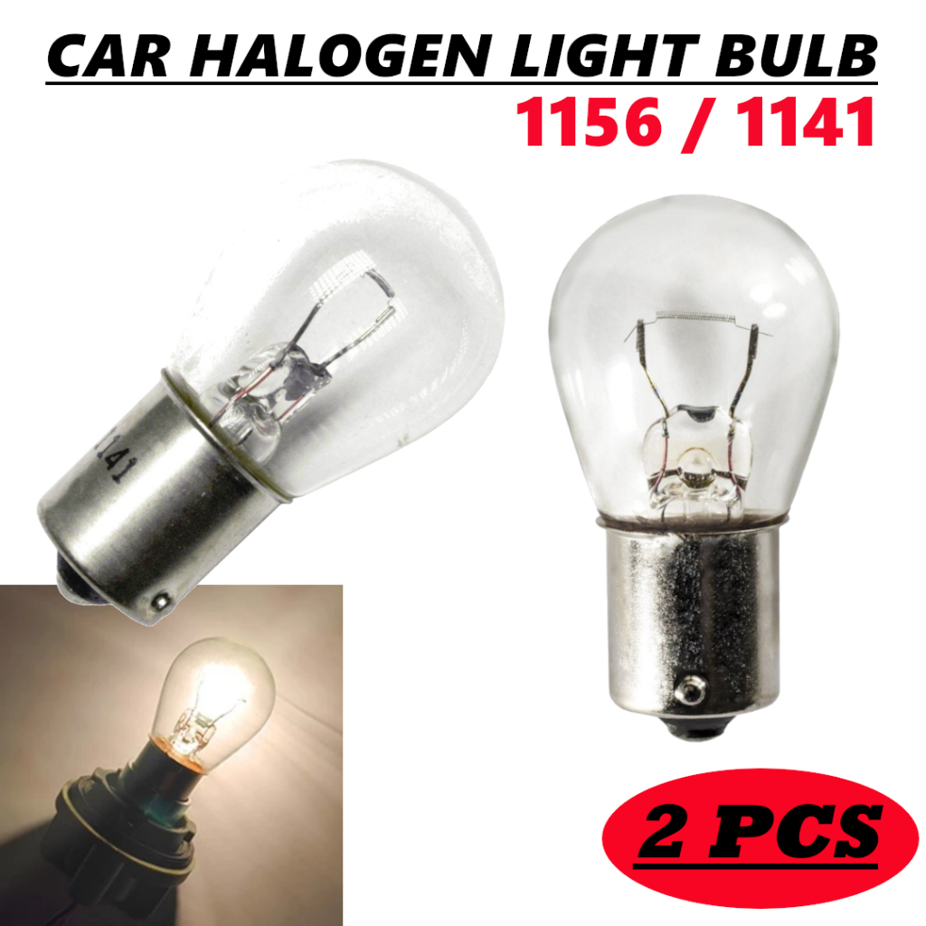 Car Universal 1156 1141 P21W Halogen Bulb Light Lamp Reverse Signal ...