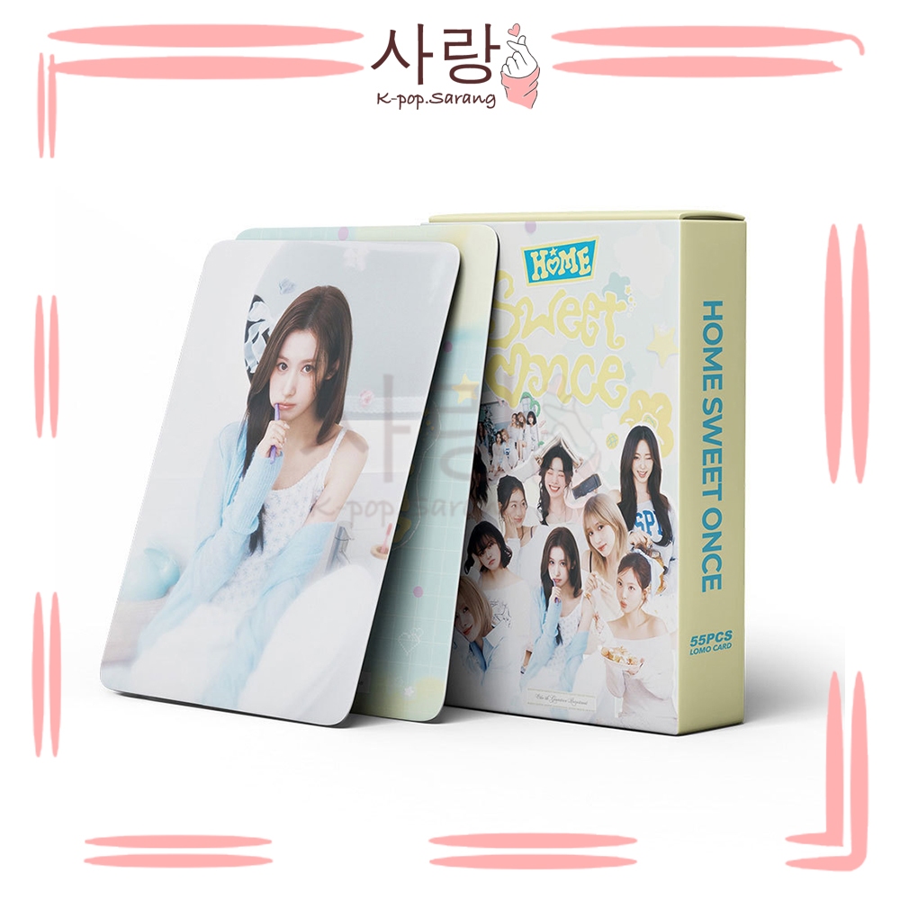 55pcs TWICE《HOME SWEET ONCE》Yellow White LOMO Card Set Collection Kpop ...