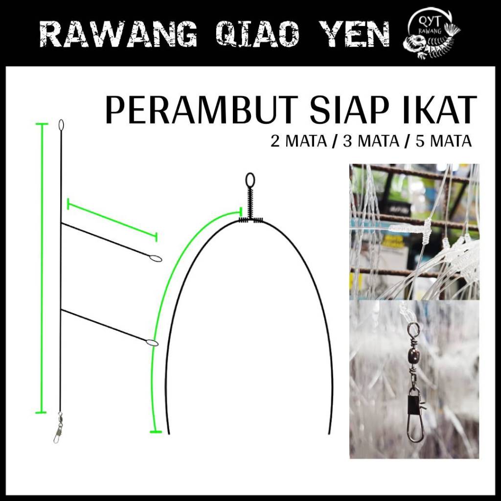 MATA READY TO TIE FOR 2 EYES 3-EYE/ 5-EYE FISHING LEADER/ | Shopee ...