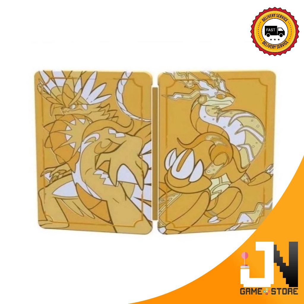 Nintendo Switch Pokémon Scarlet & Violet Gold Steelcase / Steelbook ...